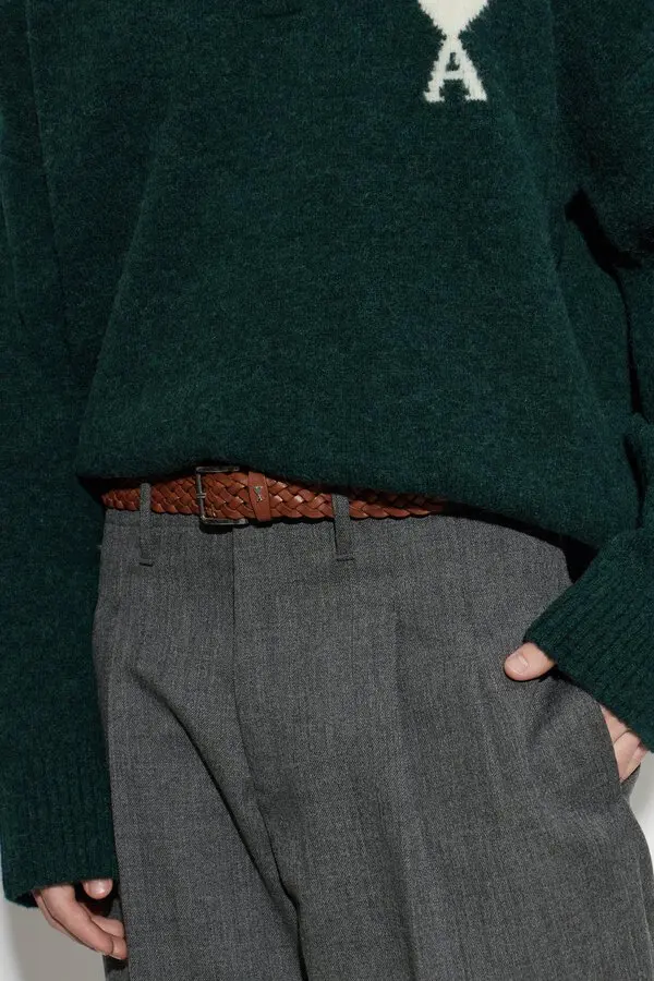 AMI Paris Leather Belt