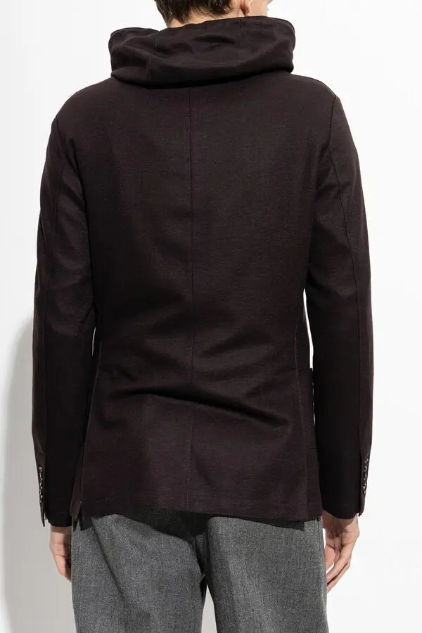 Eleventy Jacket With Detachable Hood