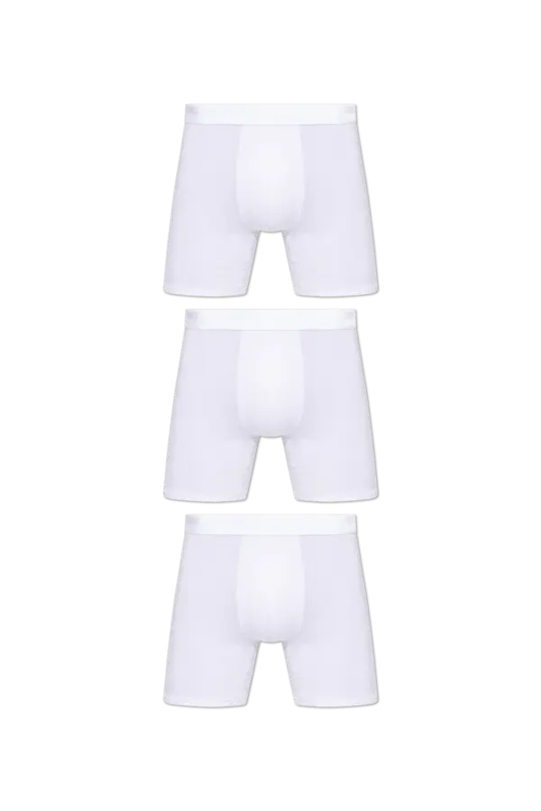 SKIMS Three-pack Of Boxers - White