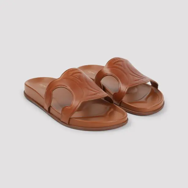 Celine Triomphe Slide - Brown
