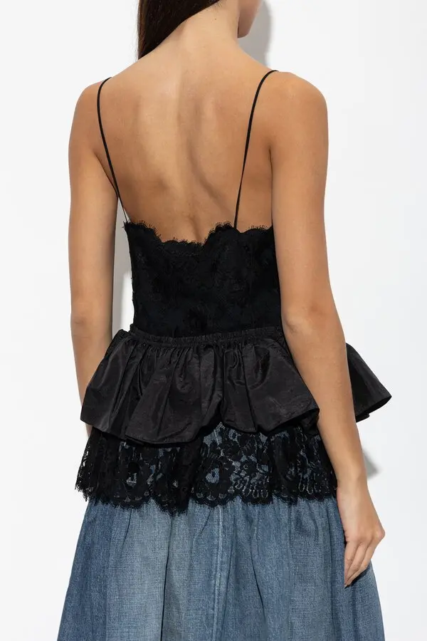 Chloé Lace Peplum Top