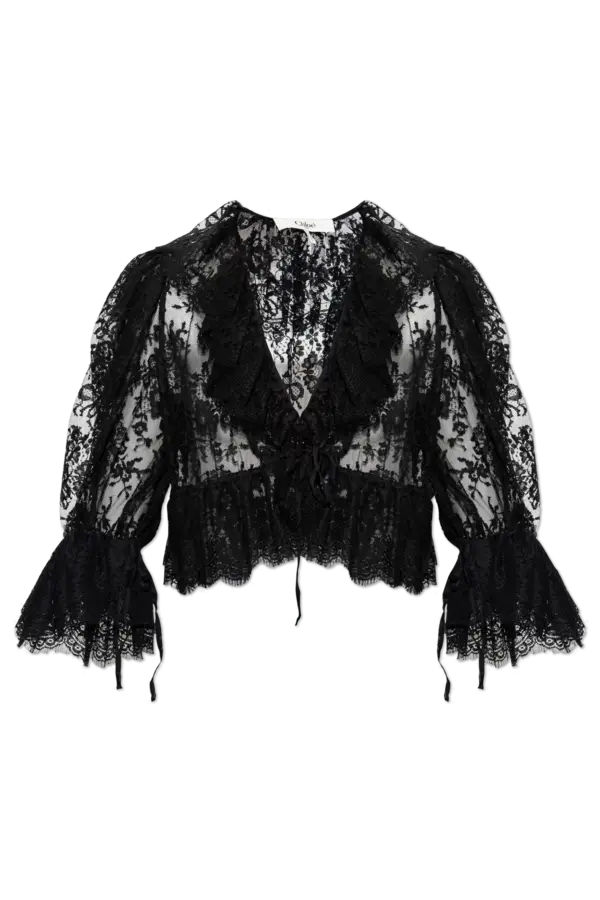 Chloé Lace Top - Black