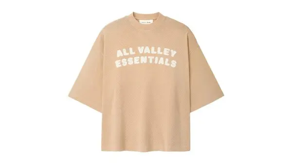Fear Of God Essentials Sport Mesh Merch Tee Shirt - Ginger