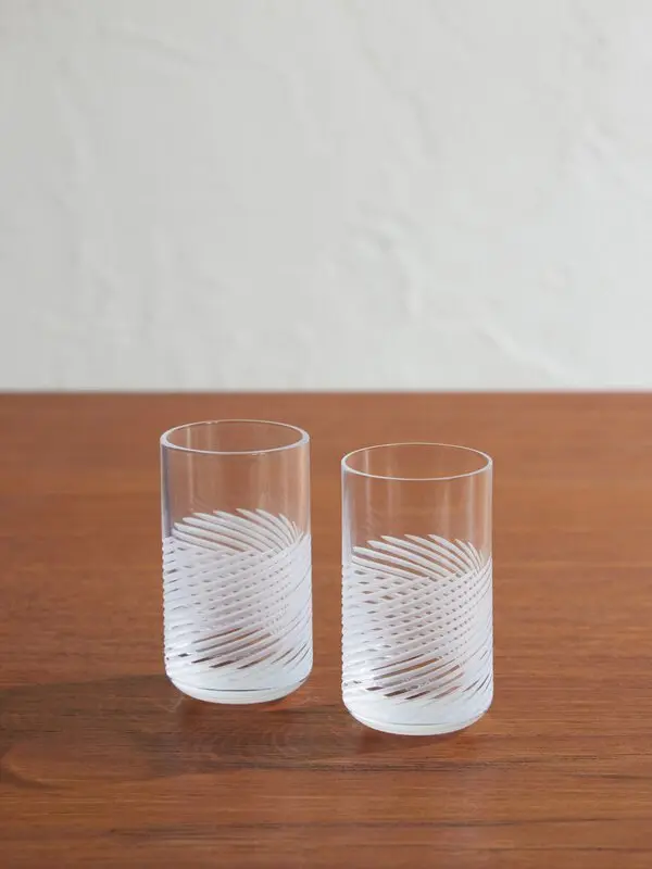 Brunello Cucinelli Set Of Two Whisky Glasses - Neutrals