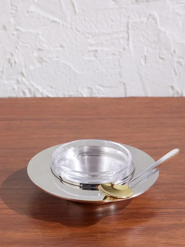 Brunello Cucinelli Plated Stainless Steel Caviar Set