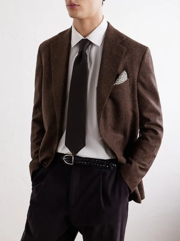 DE PETRILLO 8cm Silk-jacquard Tie