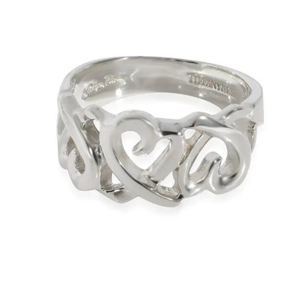 Tiffany & Co. Sterling Silver Paloma Picasso Loving Heart Ring - Sterling_silver