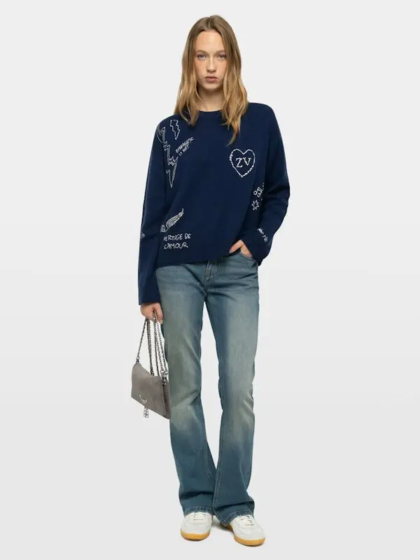 Zadig&Voltaire Markuz Cashmer Sweater - Marine
