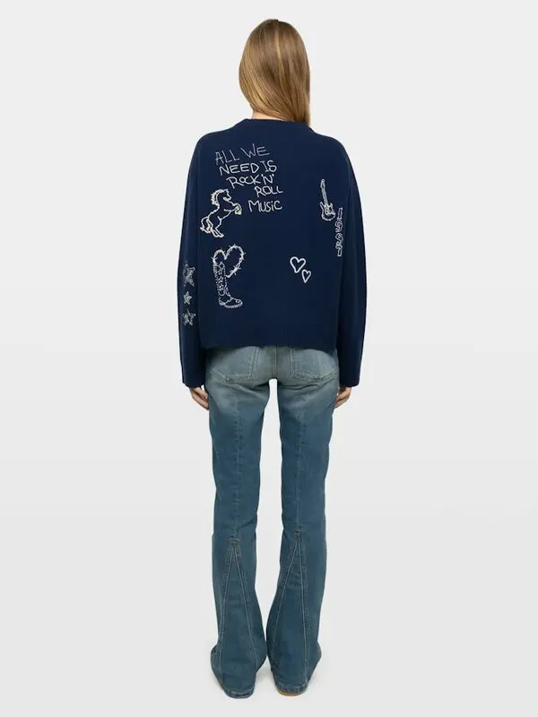 Zadig&Voltaire Markuz Cashmer Sweater - Marine