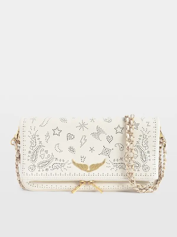 Zadig&Voltaire Rock Perforated Clutch - Flash
