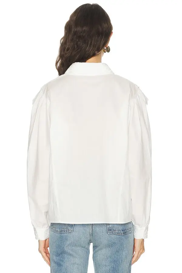 FRAME The Poplin Equestrian Shirt