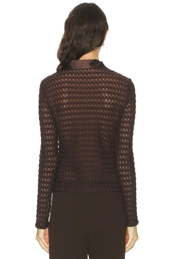 FRAME The Bubble Stitch Shirt In Brown