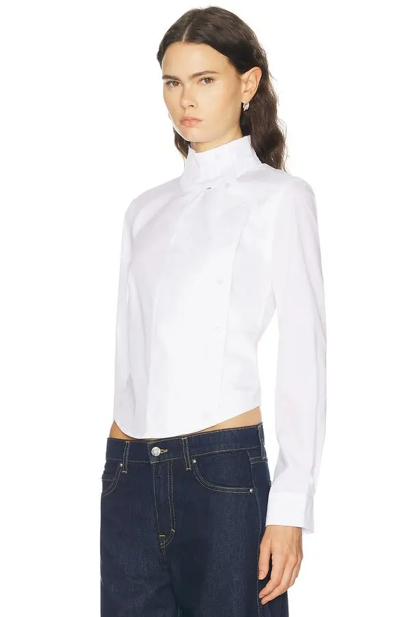 R13 Asymmetrical Front Shirt