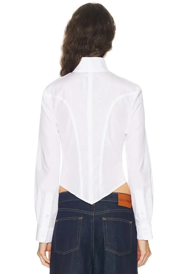 R13 Asymmetrical Front Shirt