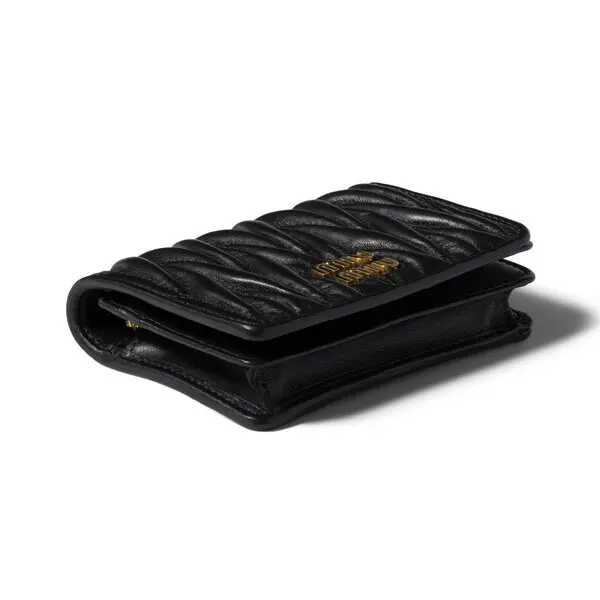 Miu Miu Small Matelassé Nappa Leather Wallet