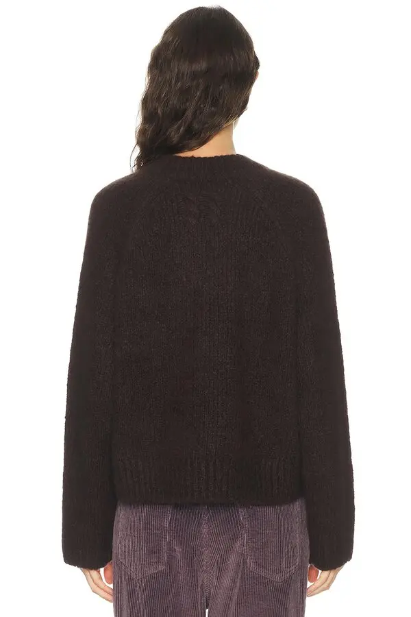 NILI LOTAN Isley Sweater In Brown - Dark Cedar