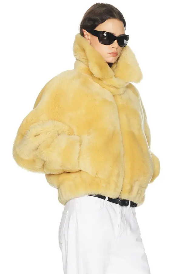 Helmut Lang Shearling Bomber Jacket