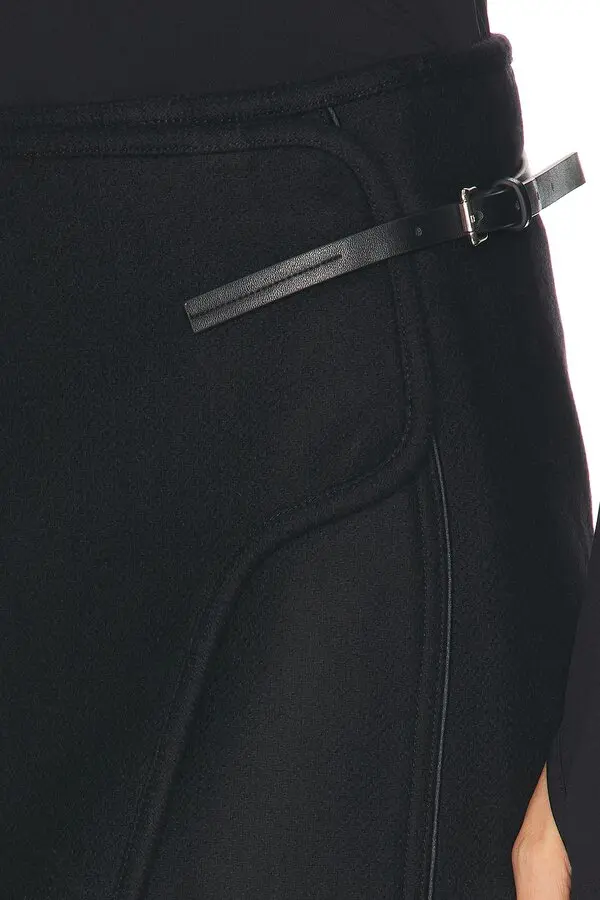 Helmut Lang Saddle Mini Skirt - Black