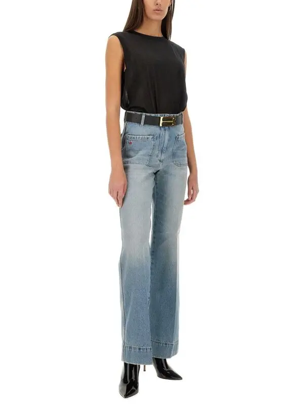 Victoria Beckham Jumbo Frame Belt - Black