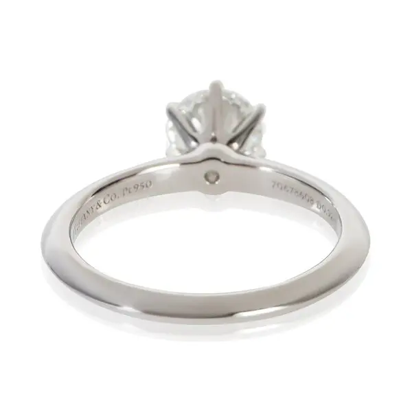 Tiffany & Co. 0.92 Ct Round Brilliant Diamond Engagement Ring