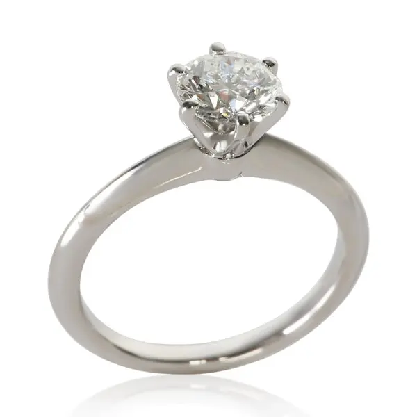 Tiffany & Co. 0.92 Ct Round Brilliant Diamond Engagement Ring