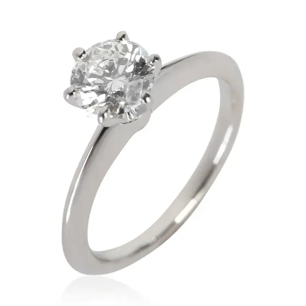 Tiffany & Co. 0.92 Ct Round Brilliant Diamond Engagement Ring