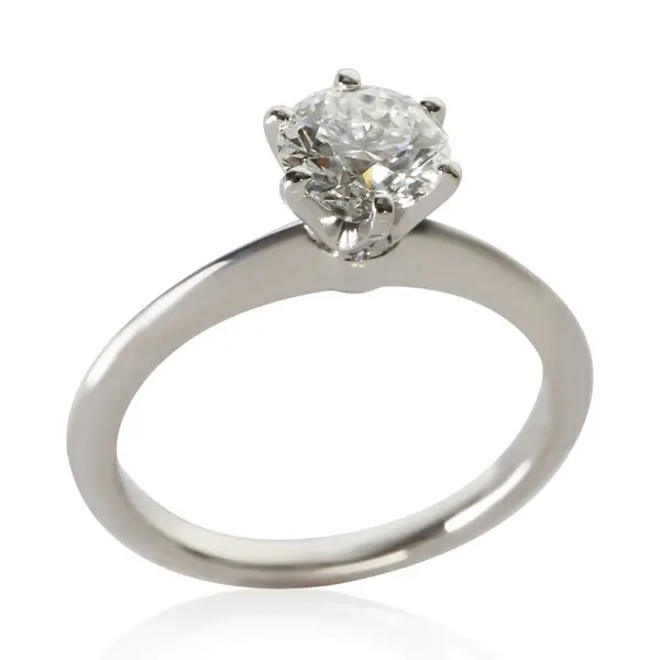 Tiffany & Co. 0.92 Ct Round Brilliant Diamond Engagement Ring