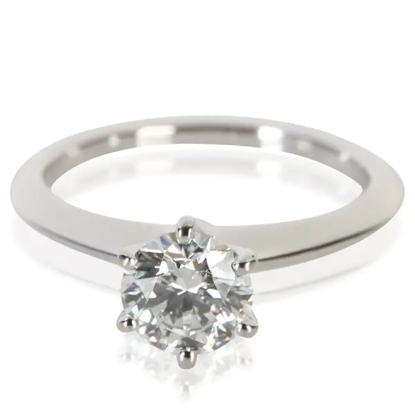 Tiffany & Co. 0.92 Ct Round Brilliant Diamond Engagement Ring - Platinum