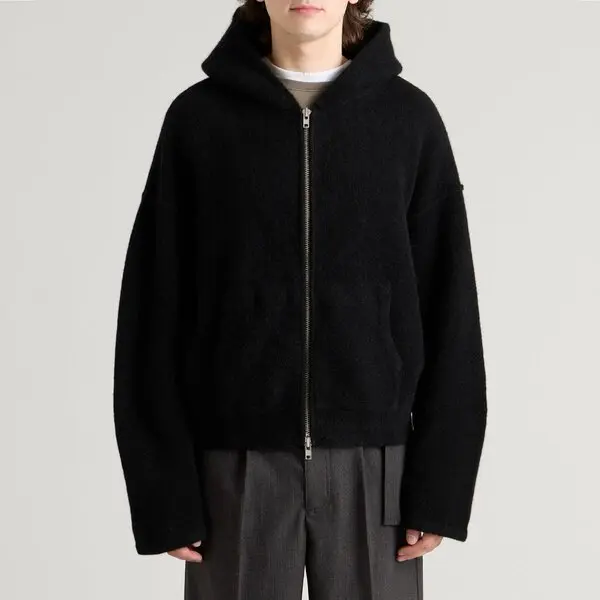 BEACH BRAINS Knit Zip Hood