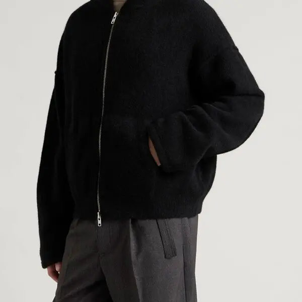 BEACH BRAINS Knit Zip Hood
