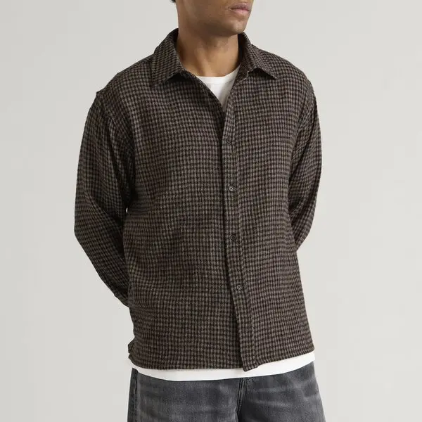 BEACH BRAINS Hold Micro Check Shirt