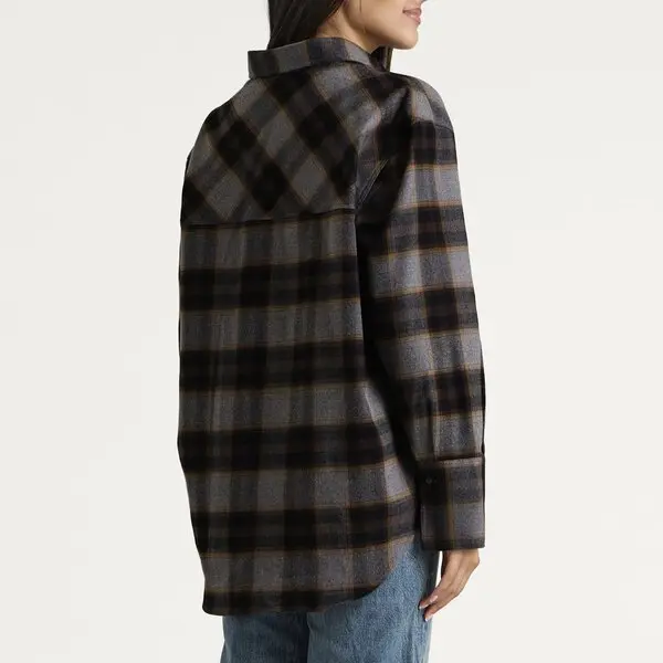 RÓHE Flannel Check Overshirt