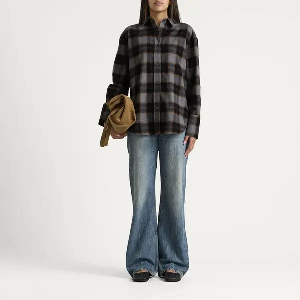 RÓHE Flannel Check Overshirt