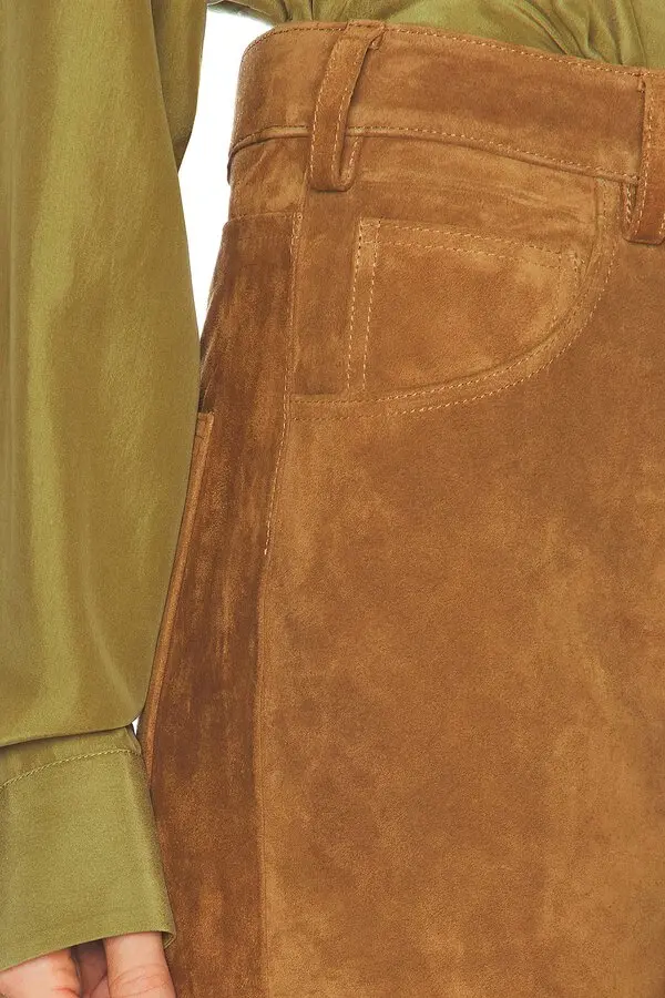 NILI LOTAN Joan Suede Pant