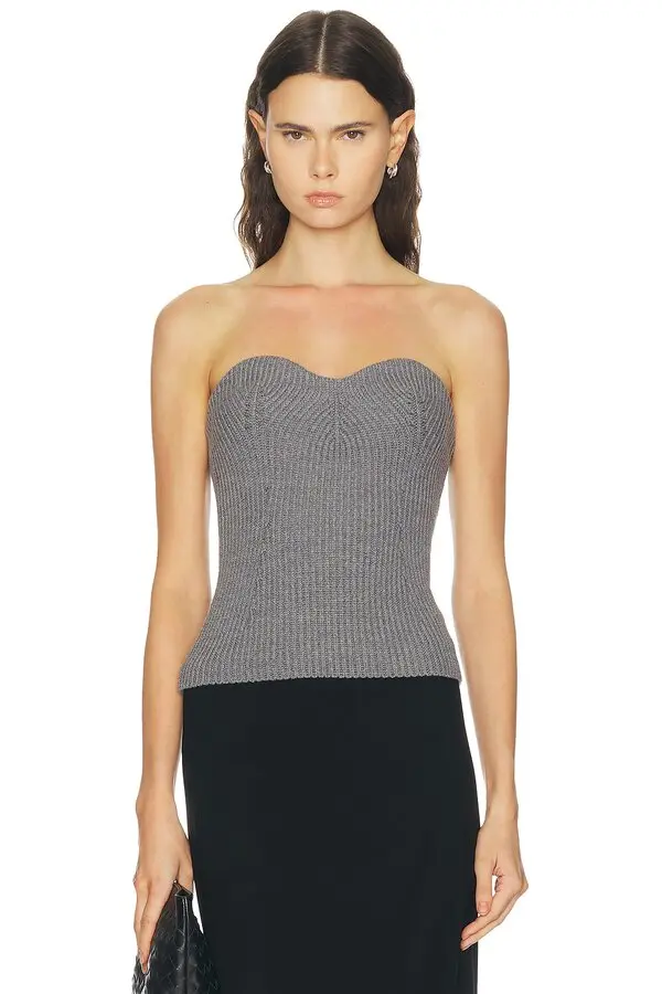JIL SANDER Strapless Knit Top