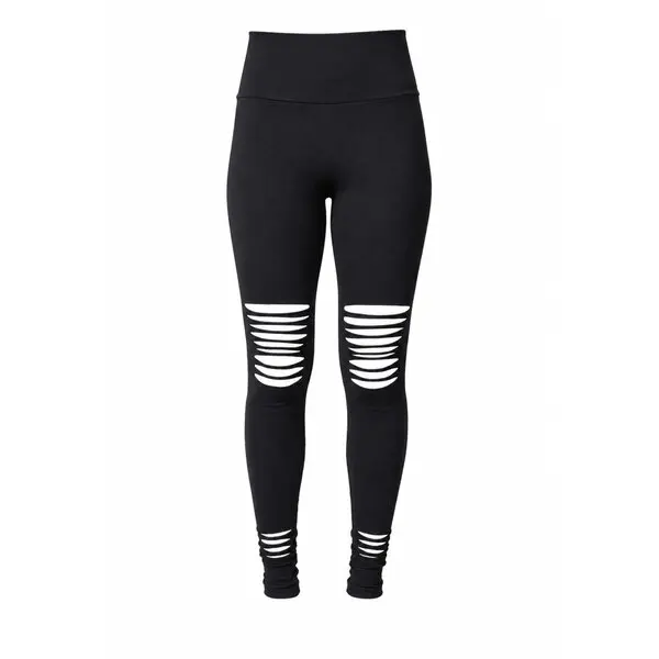 YOGI8APPAREL High Waist Ripped Leggings