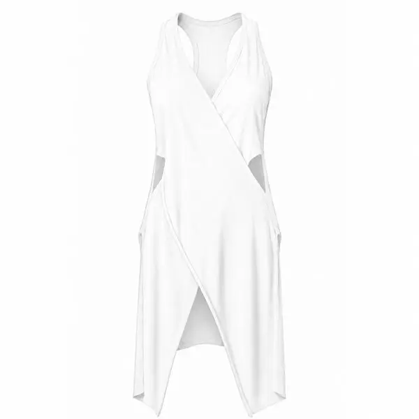 YOGI8APPAREL Crossed V-neck Cotton Lycra Top