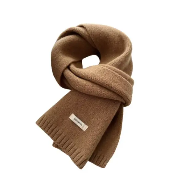 MY LITTLE NATURE Camel Color Wool Scarf Australian Wool Scarf