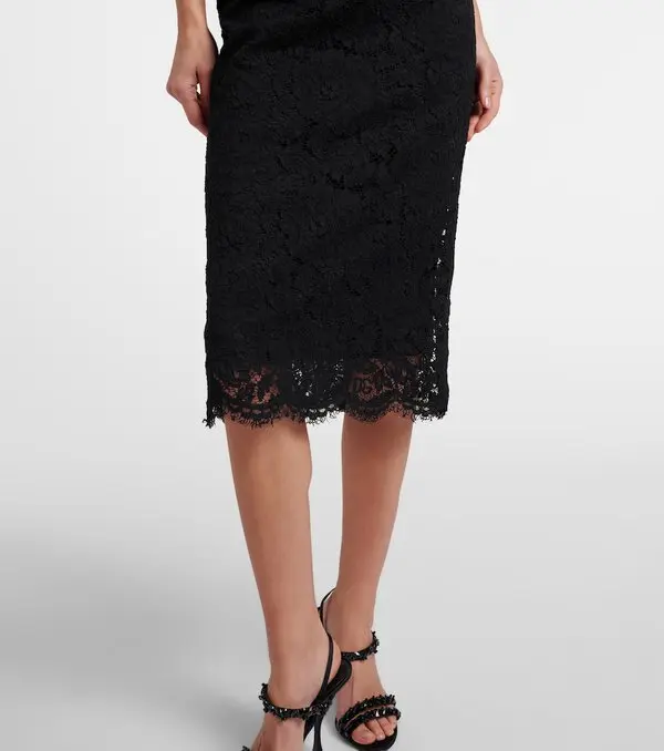 Dolce & Gabbana Lace Midi Dress