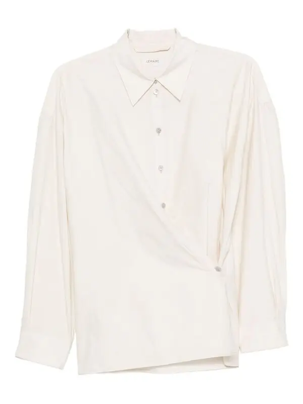 LEMAIRE Cotton And Silk Shirt - Multicolor
