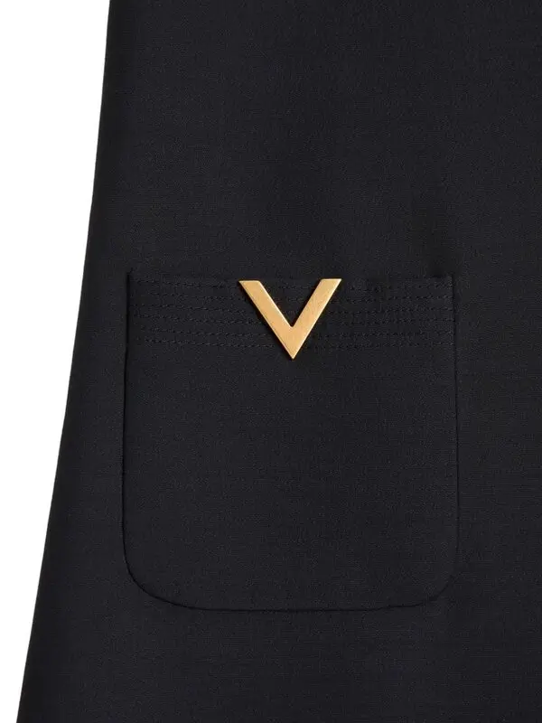 Valentino Garavani Wool And Silk Blend Dress