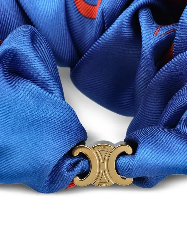 Celine Triomphe Scrunchie - Multicolor