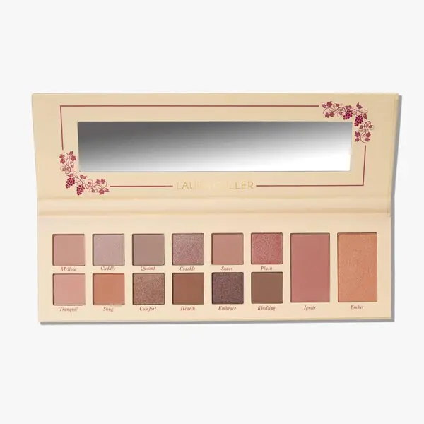 Laura Geller Beauty Laura's Essentials Toasty Treasures 12 Multi Finish Eyeshadows, 1 Highlighter, Blush - Multicolor