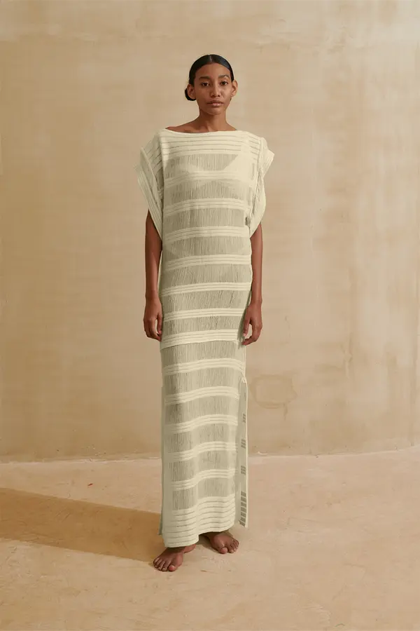 BAOBAB Naufragio Maxi Cover Up - Silver