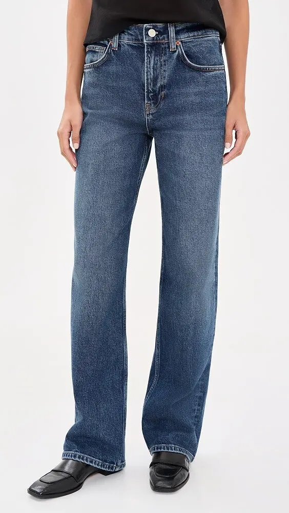 REFORMATION Miles Stretch Straight Jeans