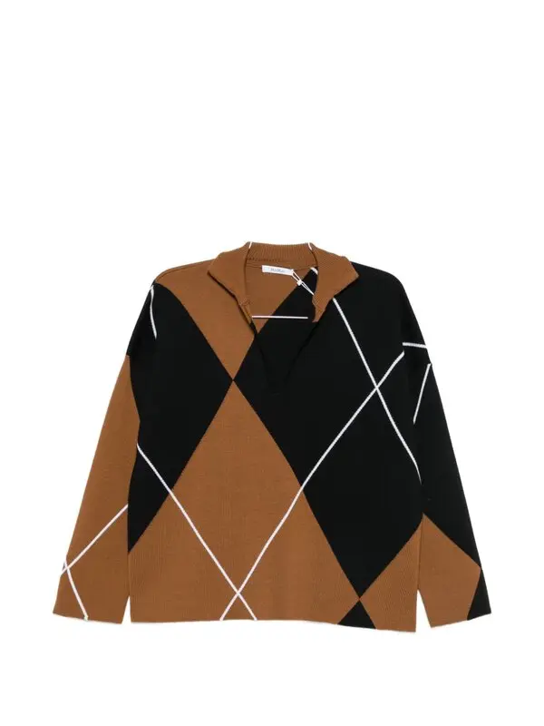 Max Mara Wool Polo Shirt - Multicolor