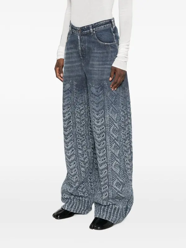 DIESEL® Wide-leg Denim Jeans - Multicolor