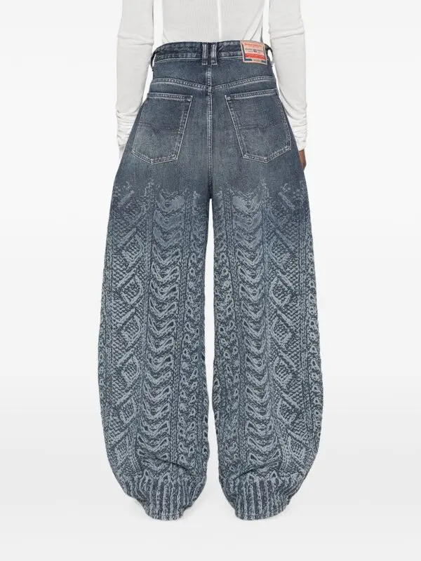 DIESEL® Wide-leg Denim Jeans - Multicolor