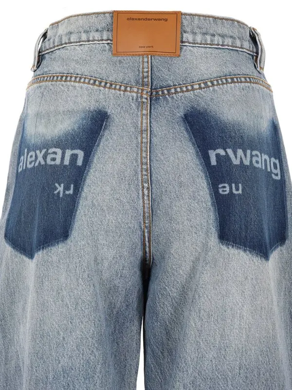 Alexander Wang Jeans "float" Con Tasca A Scomparsa