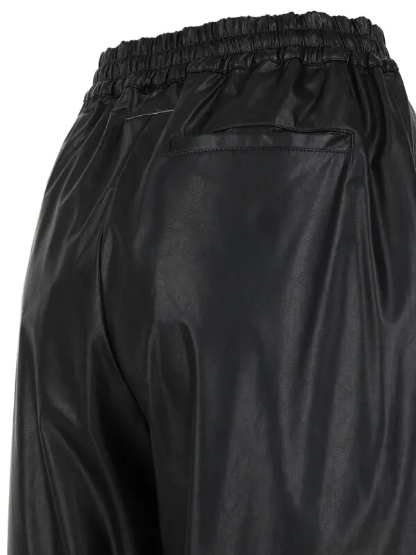 MAISON MARGIELA Pantalone Ampio In Ecopelle